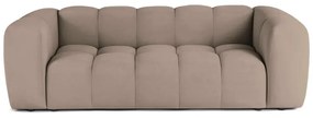 Taupe sametová pohovka 225 cm Cube – Bonami Selection