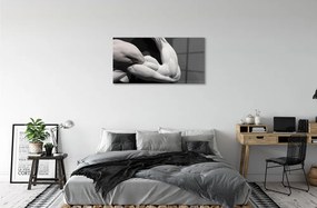 akrylový obraz Sval black and white 100x50 cm