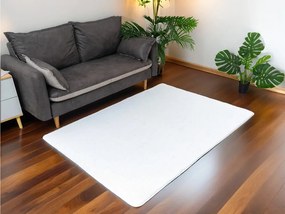 TZ Bílý obdélníkový koberec 3D Rabbit Rozměr: 80x150 cm