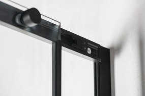 Polysan Polysan, ALTIS LINE BLACK čtvercová sprchová zástěna 800x800 mm, rohový vstup, čiré sklo, AL1582BAL1582B