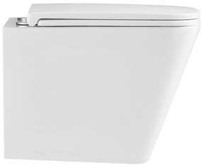 Invena Florina, závěsná WC mísa se Swirlflush 495x365x370 mm + toaletní sedátko s pomalým zavíráním, bílá, INV-CE-94-001-L