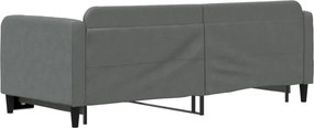 Válenda s přistýlkou tmavě šedá 80 x 200 cm textil 3196812
