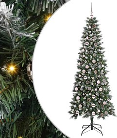 Umělý vánoční stromeček Zelená 210 cm PVC, plast a ocel 3395834