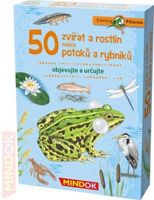 MINDOK HRA kvízová Expedice Příroda: 50 zvířat a rostlin potoků naučná mn343