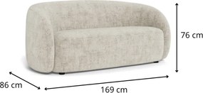 Dvoumístná lounge pohovka Lodi béžová