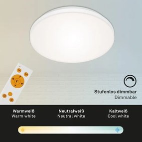 Briloner 7377-016 - LED Stmívatelné stropní svítidlo LED/12W/230V 3000-6500K