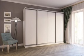 Šatní skříň STIGMA 280 × 240 cm bílá