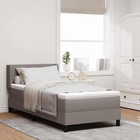 Postel s boxspringem s čelo Taupe 190 x 90 cm textil 3341080