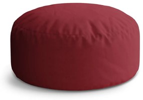 Sablio Taburet Circle Tmavě červená: 40x50 cm