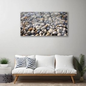 Obraz na skle Kameny Voda Umění 140x70 cm