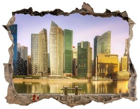 Wallmuralia Fototapeta díra na zeď 3D nálepka Singapur 95x64 cm