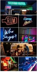 Vention Neon LED pásek s IR dálkovým ovladačem / LED pásek / RGB / sil