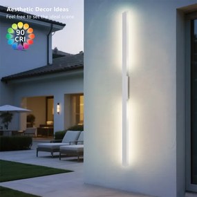 BRILAGI - LED Venk. nást. svít. LUNA LED/30W/230V 3000K IP65 150 cm bílá CRI 90