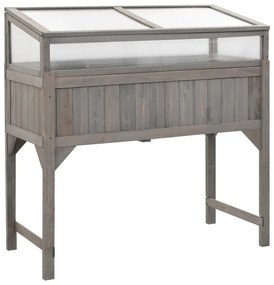 Vyvýšený záhon s pařeništěm 110 x 54 x 120 cm masivní jedle 316472