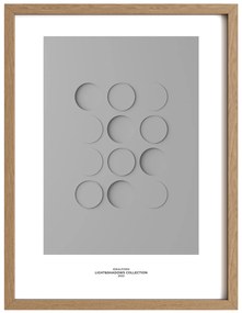 Idealform Poster no. 4 Shadow forms Barva: Silver grey, Velikost: 500x700 mm