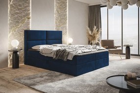 Velká manželská postel Clark 180x200 cm Barva: Modrá - Kronos 09