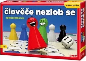 EFKO Hra Člověče, nezlob se / Společenská hra / Oboustranný herní plán
