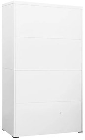 Petromila Kancelářská skříň bílá 90 x 46 x 164 cm ocel