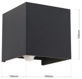 Orion AL 11-1314 - LED Venk. nást. sv. se senzorem CUBE-S LED/13W/230V IP54 ant.