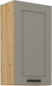 Kuchyňská skříňka LUNA 50 G-90 1F korpus: dub artisan, barva dvířek: světle šedá CLAY