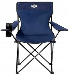 Skládací židle s vysokým opěradlem 82x85x42cm modrá