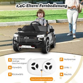 Costway Dětské elektrické auto Chevrolet s 2,4 G dálkovým ovládáním a – černý