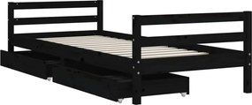 vidaXL Dětská postel se zásuvkami 80x200 cm masivní borové dřevo [834437] Barva: Přírodní