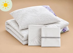 Benlemi Startovací sada do dětské postele: letní peřina a polštář + bílé prostěradlo + chránič matrace Zvolte rozměr: 90 x 160 cm