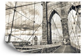 Fototapeta Brooklyn Bridge Ny Omyvatelný vlies 152.5x104