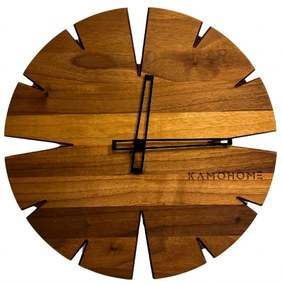Kamohome Dřevěné nástěnné hodiny APUS Průměr hodin: 40 cm, Materiál: Dub