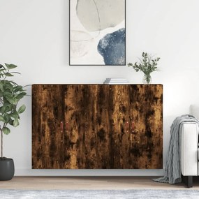 Nástěnné skříňky 2 ks kouřový dub 69,5 x 34 x 90 cm 3195600