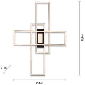Leuchten Direkt 14693-18-LED Stmívatelné stropní svítidlo ASMIN LED/48W/230V +DO