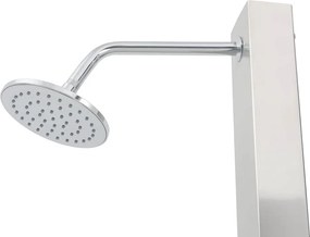 Zahradní sprcha s vaničkou WPC nerezová ocel 3051286