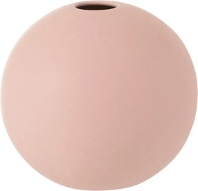 Světle růžová keramická kulatá váza Matt Pink S - 12*12*11,5 cm