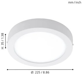 Eglo 98171 - LED Stmívatelné venkovní svítidlo ARGOLIS-C LED/16,5W/230V IP44