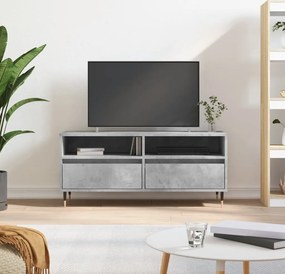 vidaXL TV skříňka 100 x 34,5 x 44,5 cm kompozitní dřevo [831230] Barva: Betonová šedá