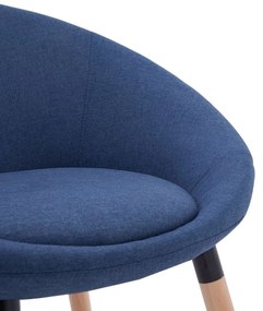 Petromila Jídelní židle 6 ks modré textil