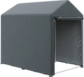 Outsunny Garážový Stan pro 2 Kola, Voděodolný Stan s Ochranným Krytem proti Prachu, Stan pro Výbavu, Plechová Kůlna na Kola pro Venkovní Terasu, 120x1