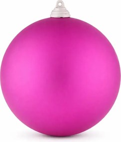 Velká vánoční koule 20 cm, růžová, matná