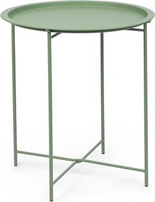 Ocelový kulatý odkládací stolek ø 46 cm Austin – Bizzotto