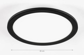 Stropní stmívatelné LED svítidlo Basic Round Black 30