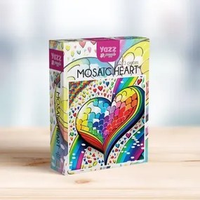 YAZZ Puzzle Mozaikové srdce / 1023 dílků / 60 x 60 cm
