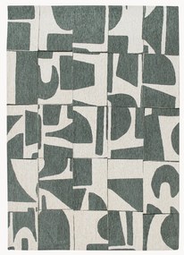 Omyvatelný interiérový/exteriérový žakárový koberec Papercut