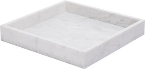 MARBLE Mramorový tác - bílá