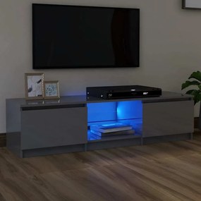 vidaXL TV skříňka s LED osvětlením 140 x 40 x 35,5 cm [804292] Barva: Betonová šedá