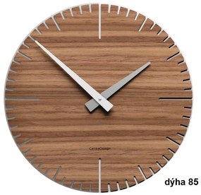 Designové hodiny 10-025 natur CalleaDesign Exacto 36cm (více variant dýhy) Dýha černý ořech - 85
