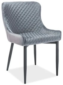 Jídelní židle Casandra (šedá + černá). 1050050
