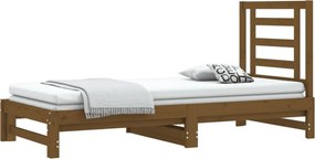 vidaXL Výsuvná postel 2x (90 x 200) cm masivní borovice [3108605] Barva: Šedá