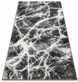 Kusový koberec BCF Morad MRAMOR Abstraktní antracitový černý Rozměr: 80x150 cm
