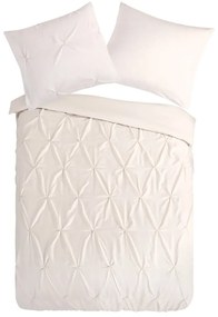 Krémové prodloužené povlečení na jednolůžko z mikrovlákna 140x220 cm Pure Elegance – Good Morning